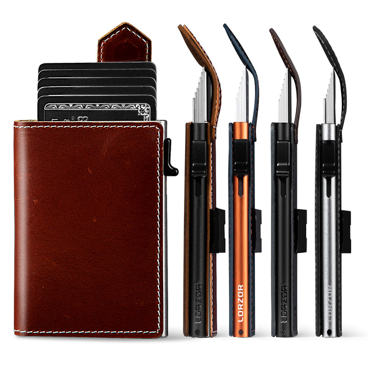 Lorzor Wallet-Men's Wallets Slim Trackable Minimalist Built For Life ...