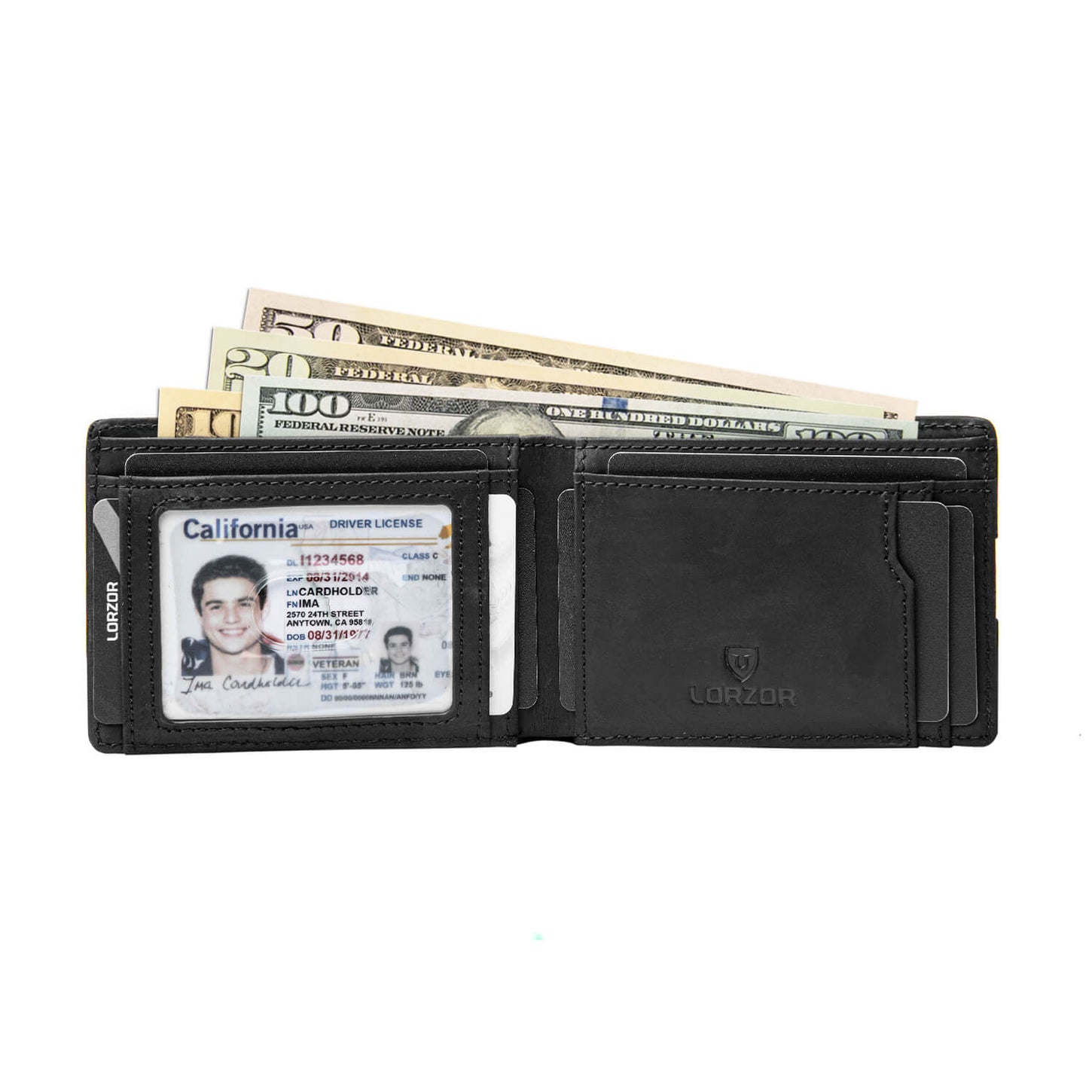 Lorzor Wallet-Men's Slim Wallets Trackable Minimalist Built For Life ...