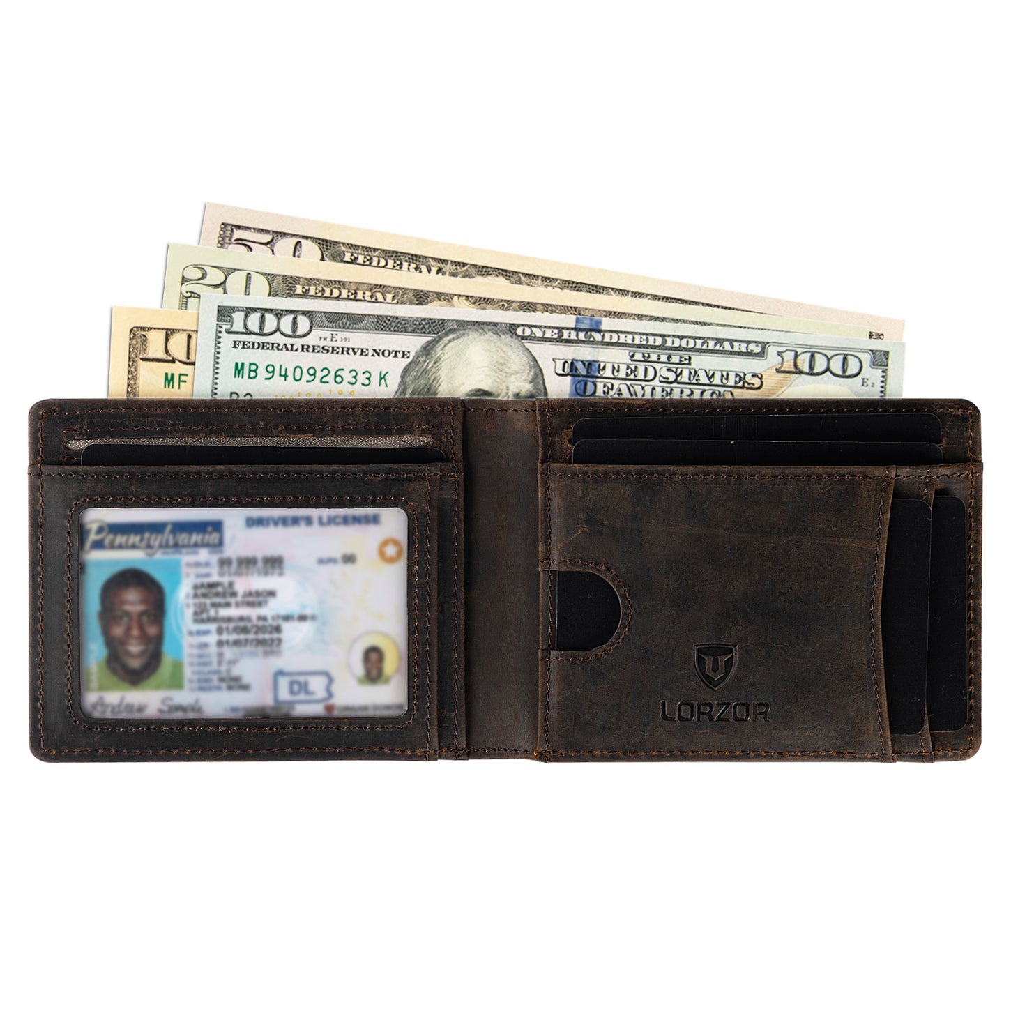 Lorzor Wallet-Slim Wallets Trackable Minimalist Built For Modern Life ...