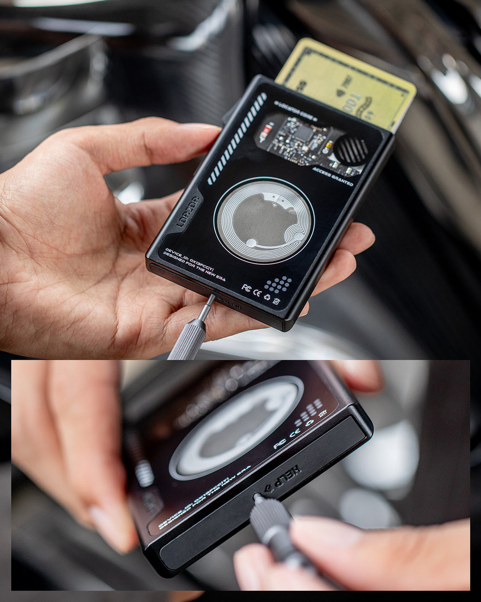 LORZOR Wallet Pro – Apple Find My Smart Wallet for Everyday Carry
